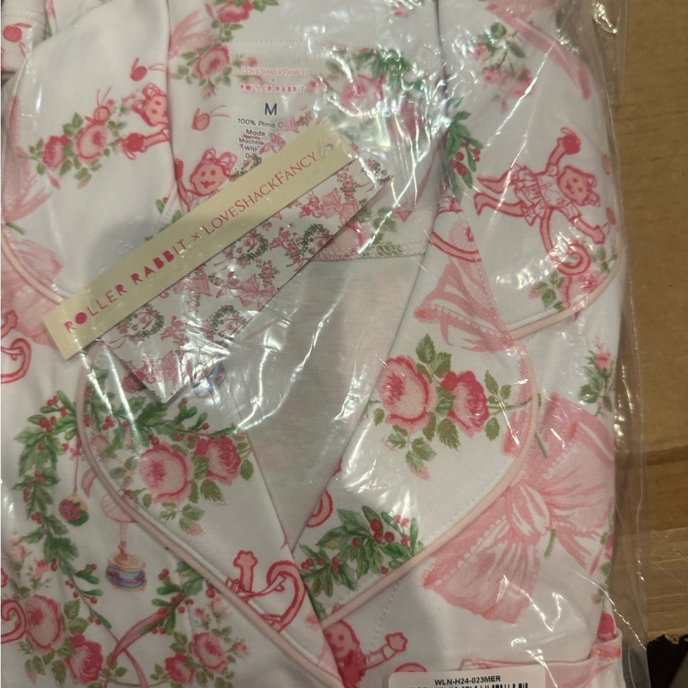 Roller Rabbit X Loveshackfancy Pink Floral Pajama Set - Gem